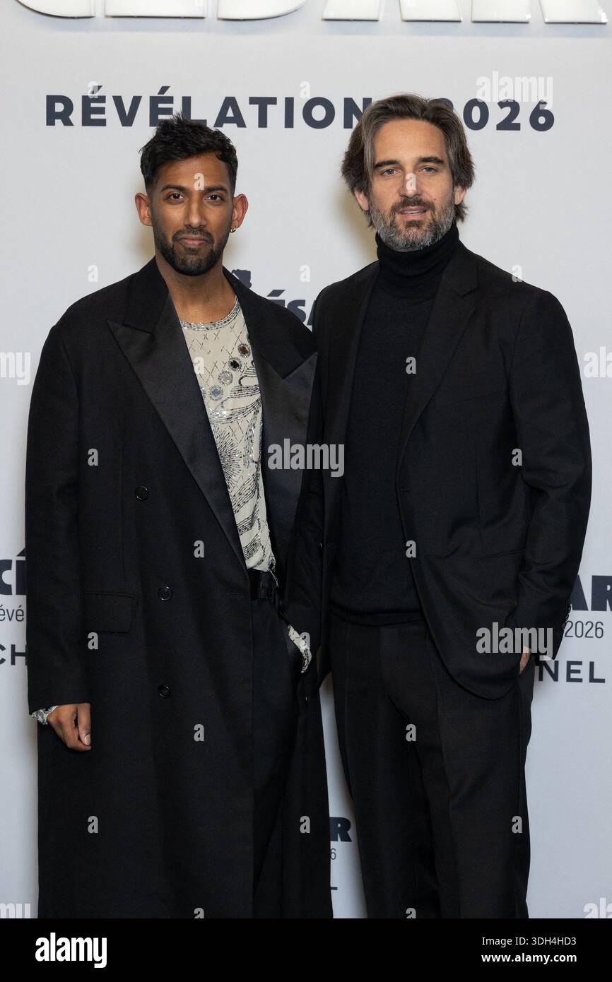 Lawrence Valin, Dimitri Rassam attends the 'Cesar - Revelations 2026 ...