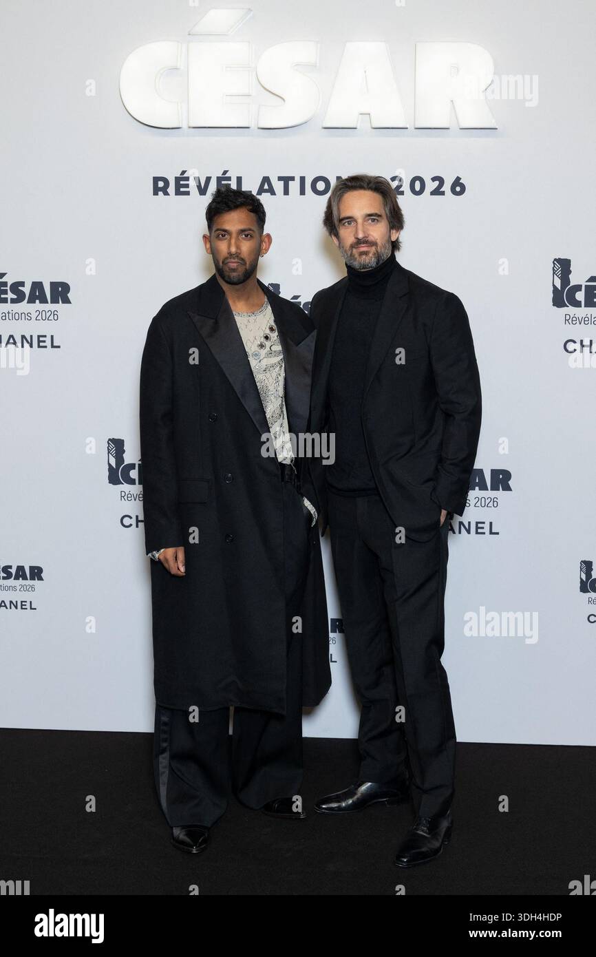 Lawrence Valin, Dimitri Rassam attends the 'Cesar - Revelations 2026 ...
