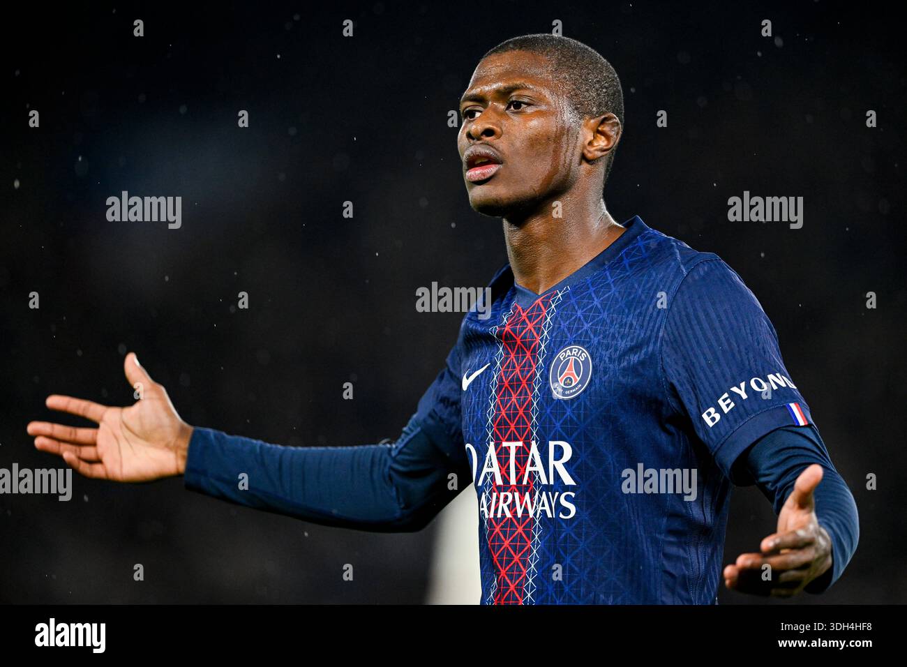 Nuno Mendes during the Ligue 1 football (soccer) match Paris Saint ...