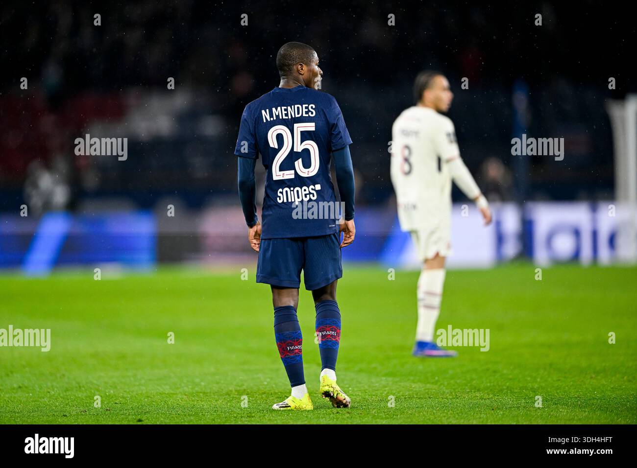 Nuno Mendes during the Ligue 1 football (soccer) match Paris Saint ...