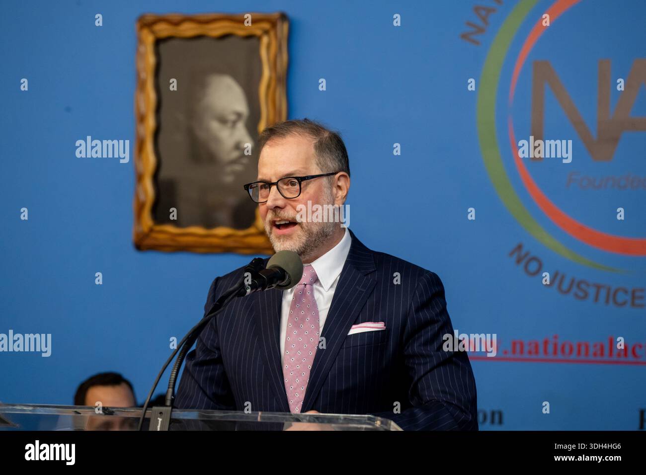 New York City Comptroller Mark D. Levine speaks during a Martin Luther ...