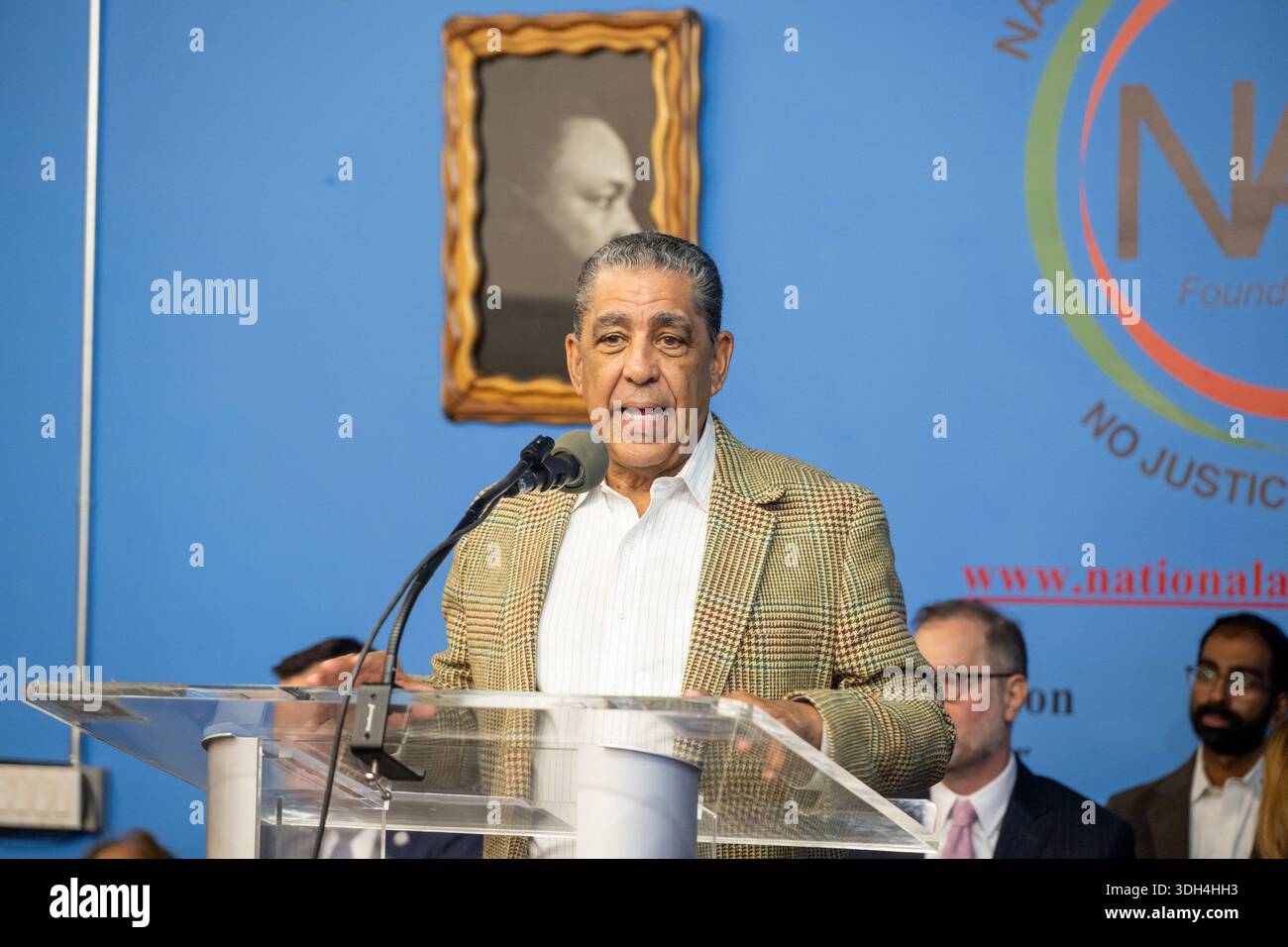 U.S. Representative Adriano Espaillat (D-NY) speaks during a Martin ...