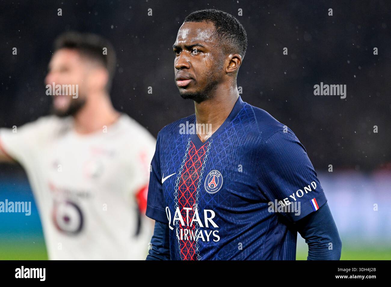 Willian Pacho during the Ligue 1 football (soccer) match Paris Saint ...