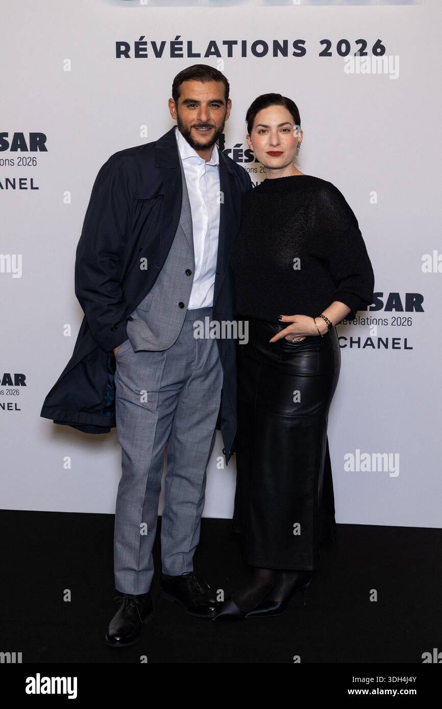 Sofiane Zermani, Rebecca Zlotowski attends the 'Cesar - Revelations ...