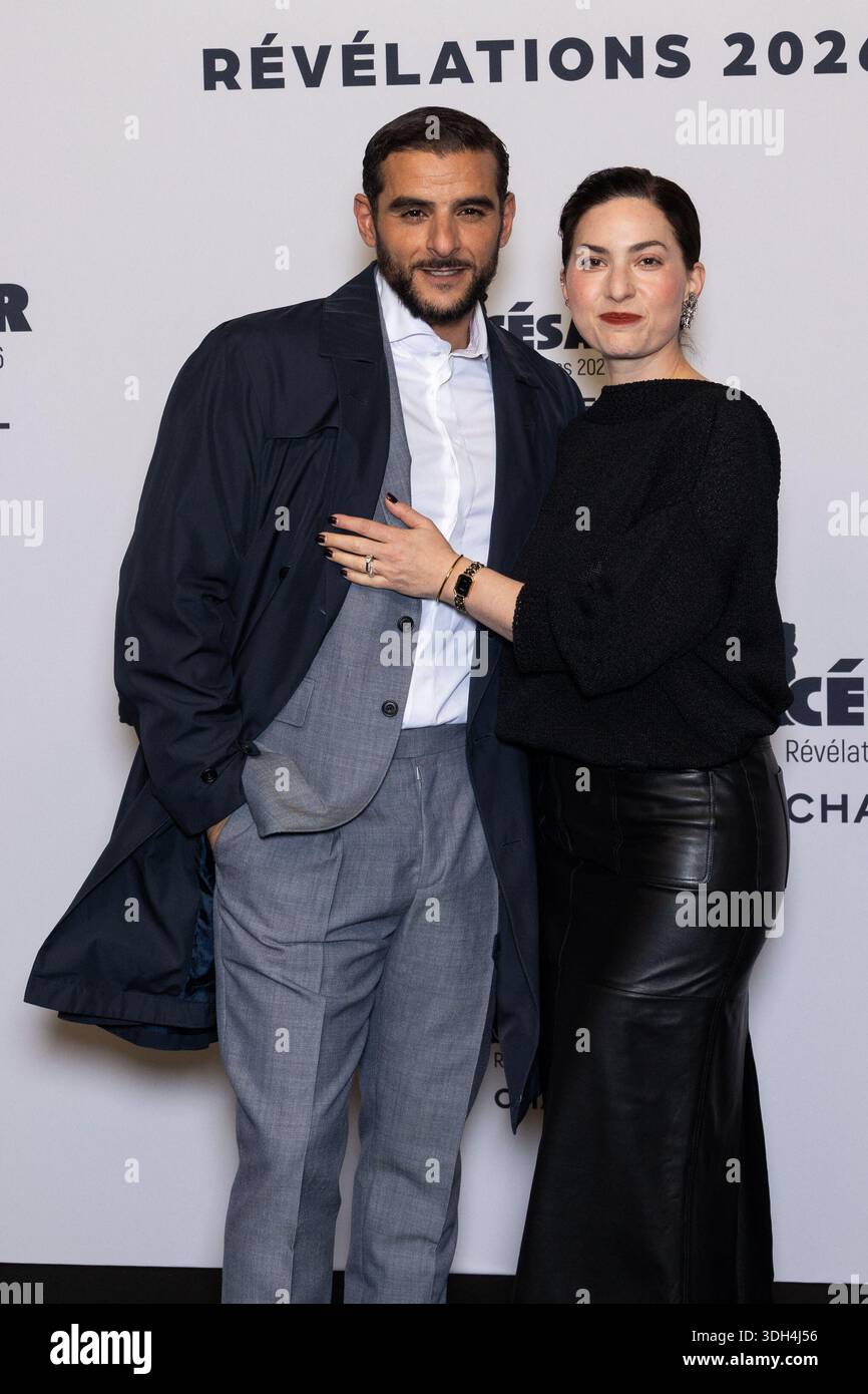 Sofiane Zermani, Rebecca Zlotowski attends the 'Cesar - Revelations ...