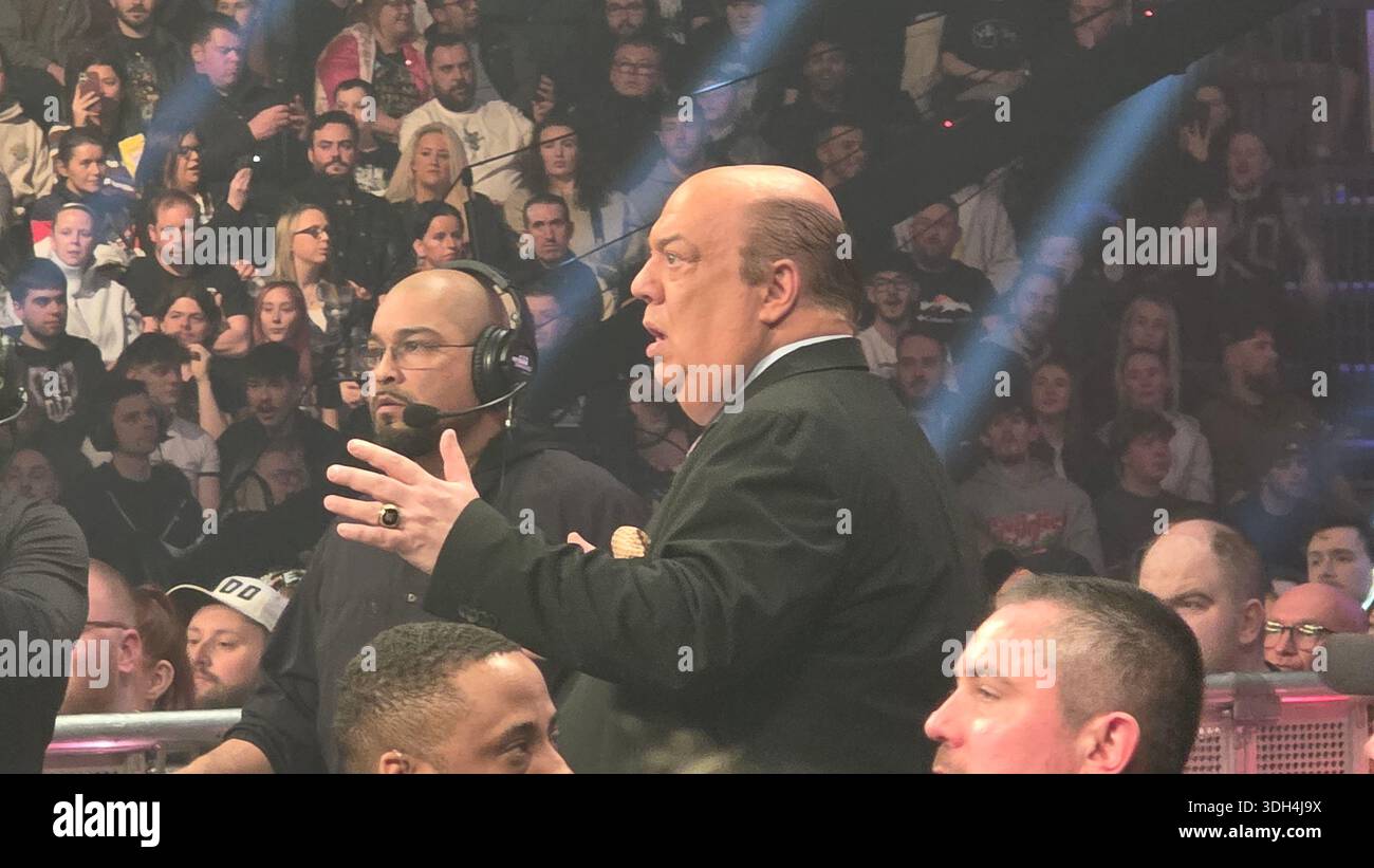 Belfast, Northern Ireland. 19 January 2026. Paul Heyman is pictured ...