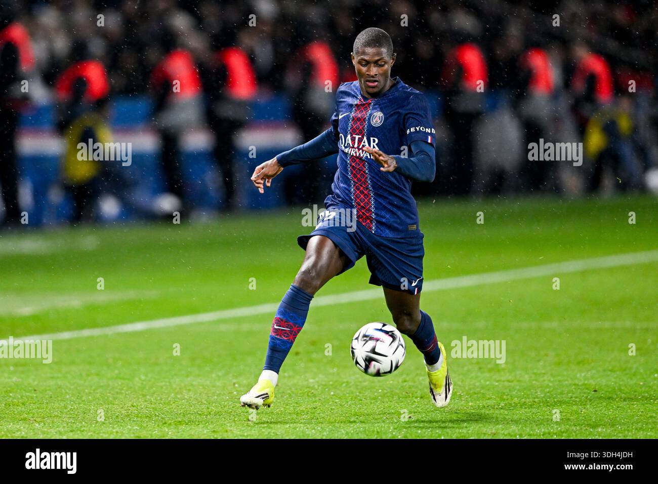 Nuno Mendes during the Ligue 1 football (soccer) match Paris Saint ...