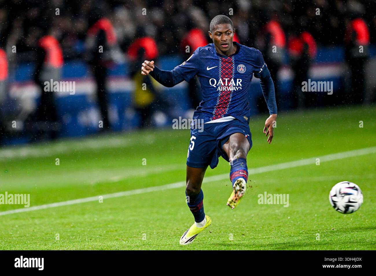 Nuno Mendes during the Ligue 1 football (soccer) match Paris Saint ...