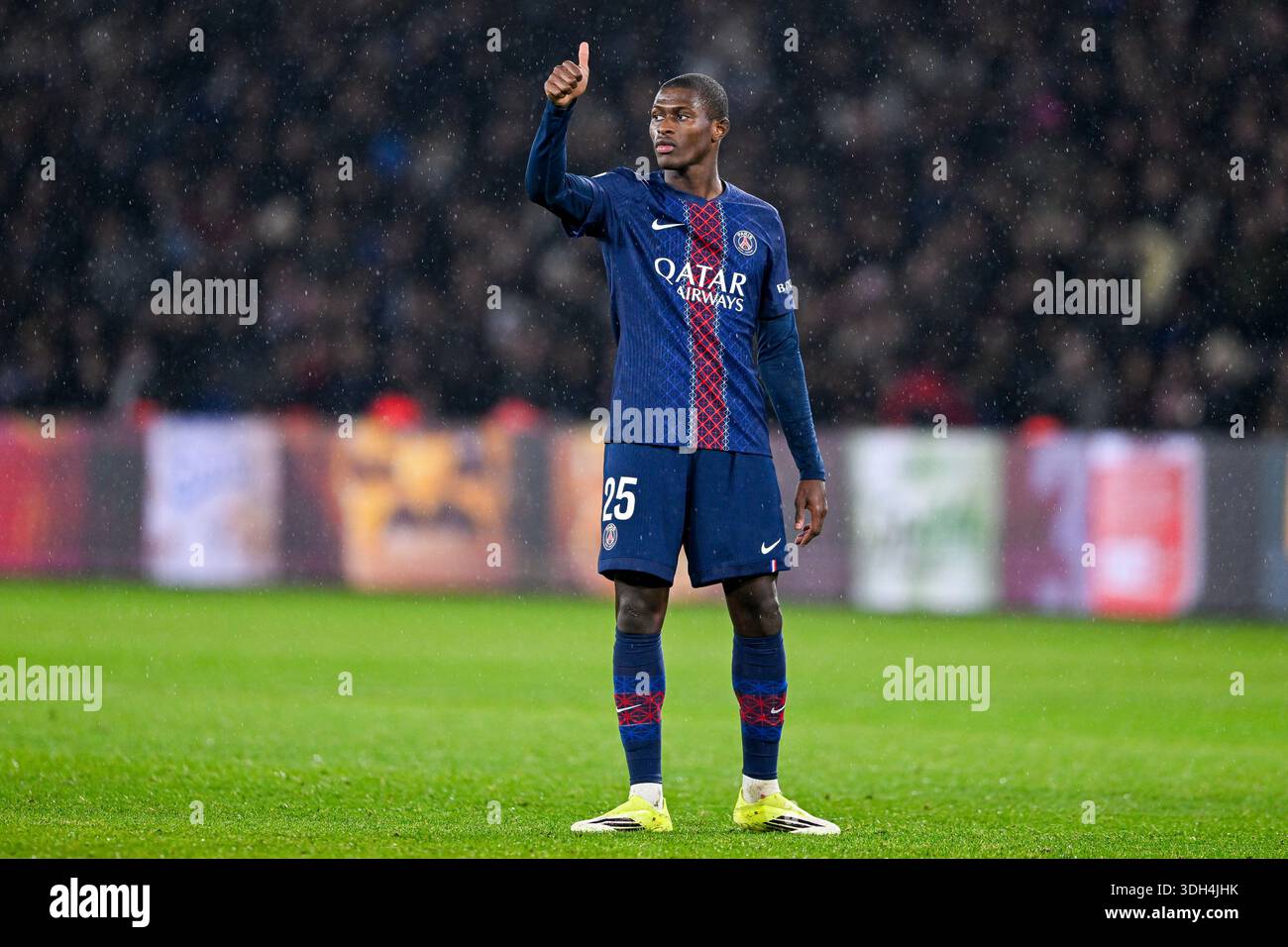 Nuno Mendes during the Ligue 1 football (soccer) match Paris Saint ...