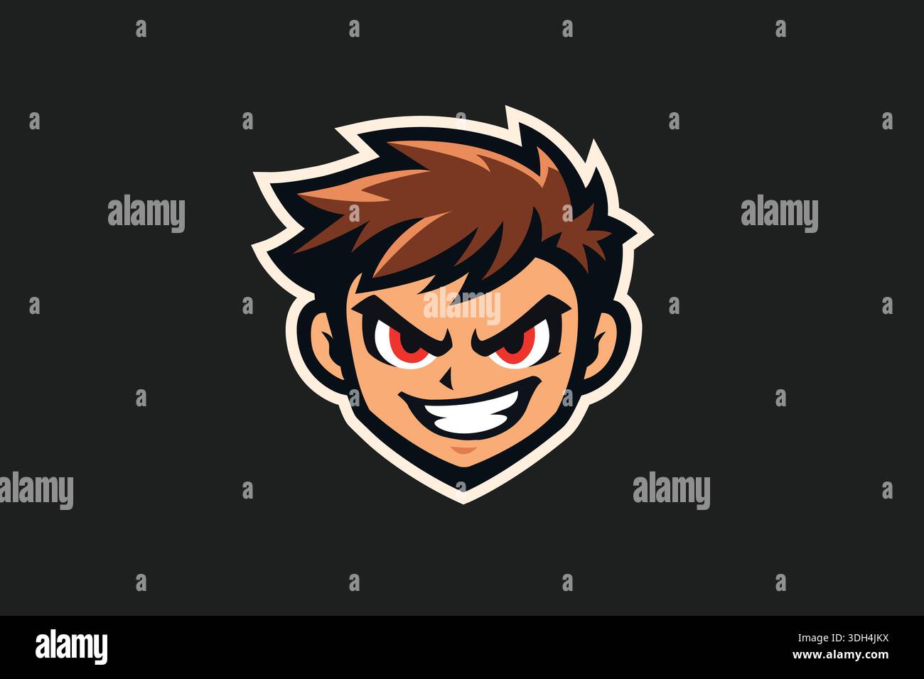 Smirk face Stock Vector Images - Alamy