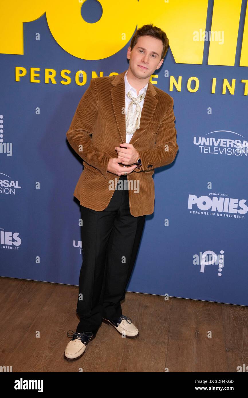 Nicholas Podany attends the premiere of Peacock's "Ponies" at The ...