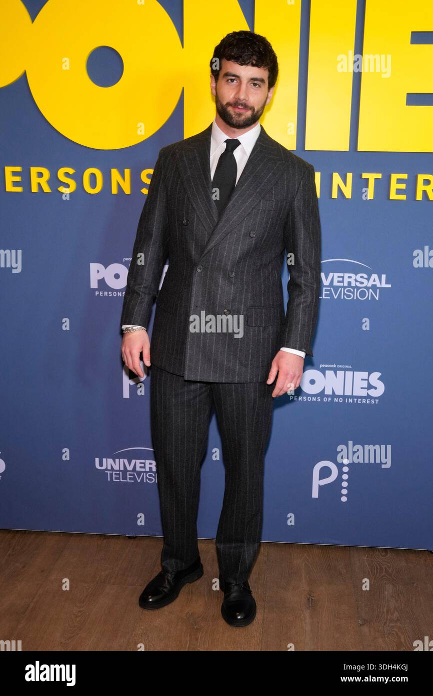 Louis Boyer attends the premiere of Peacock's "Ponies" at The Whitby ...