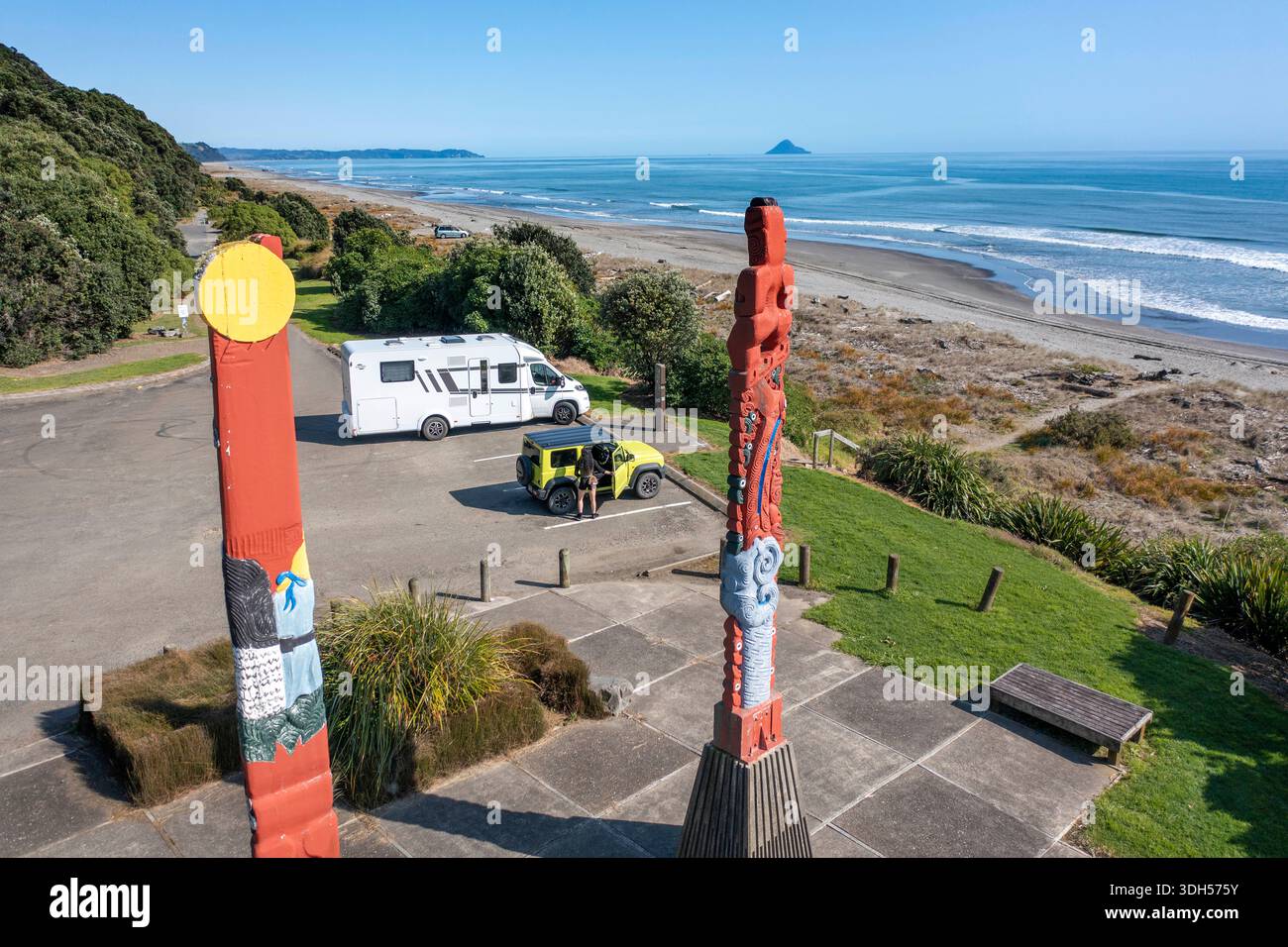 Fiat Ducato campervan motorhome camper van parked in Te Ara Ki Te ...