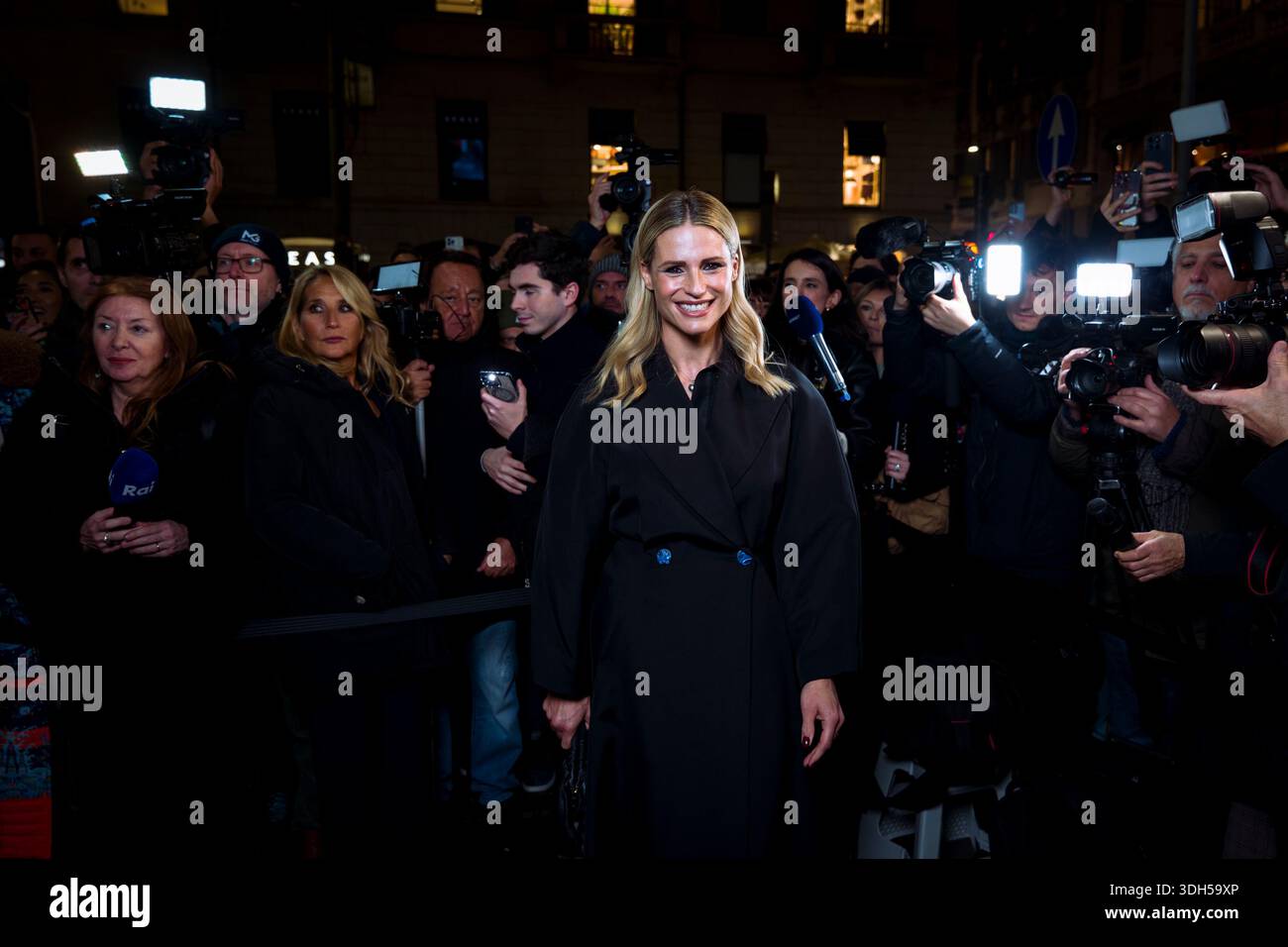 Michelle Hunziker Milan Fashion Week - Men F/W 2026-27 Ea7 Celebrates ...