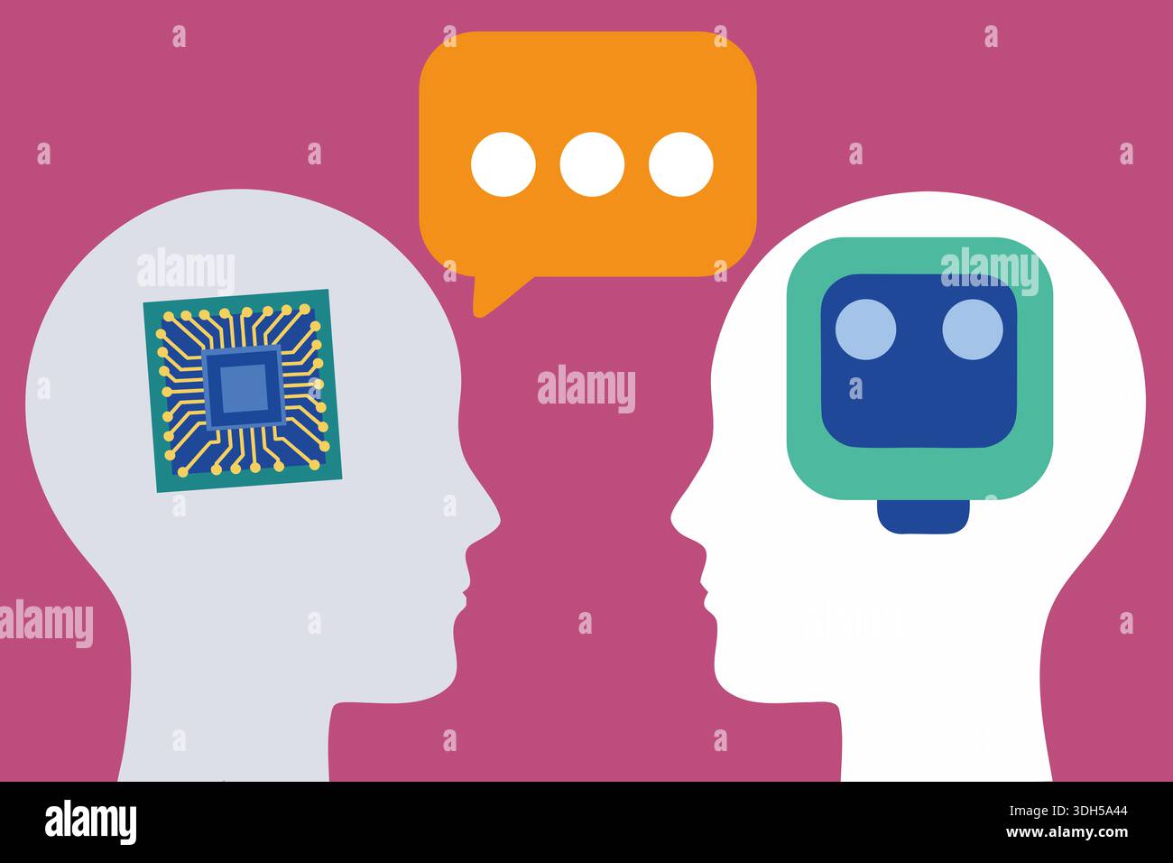 Human thinking interaction between hi-res stock photography and images ...