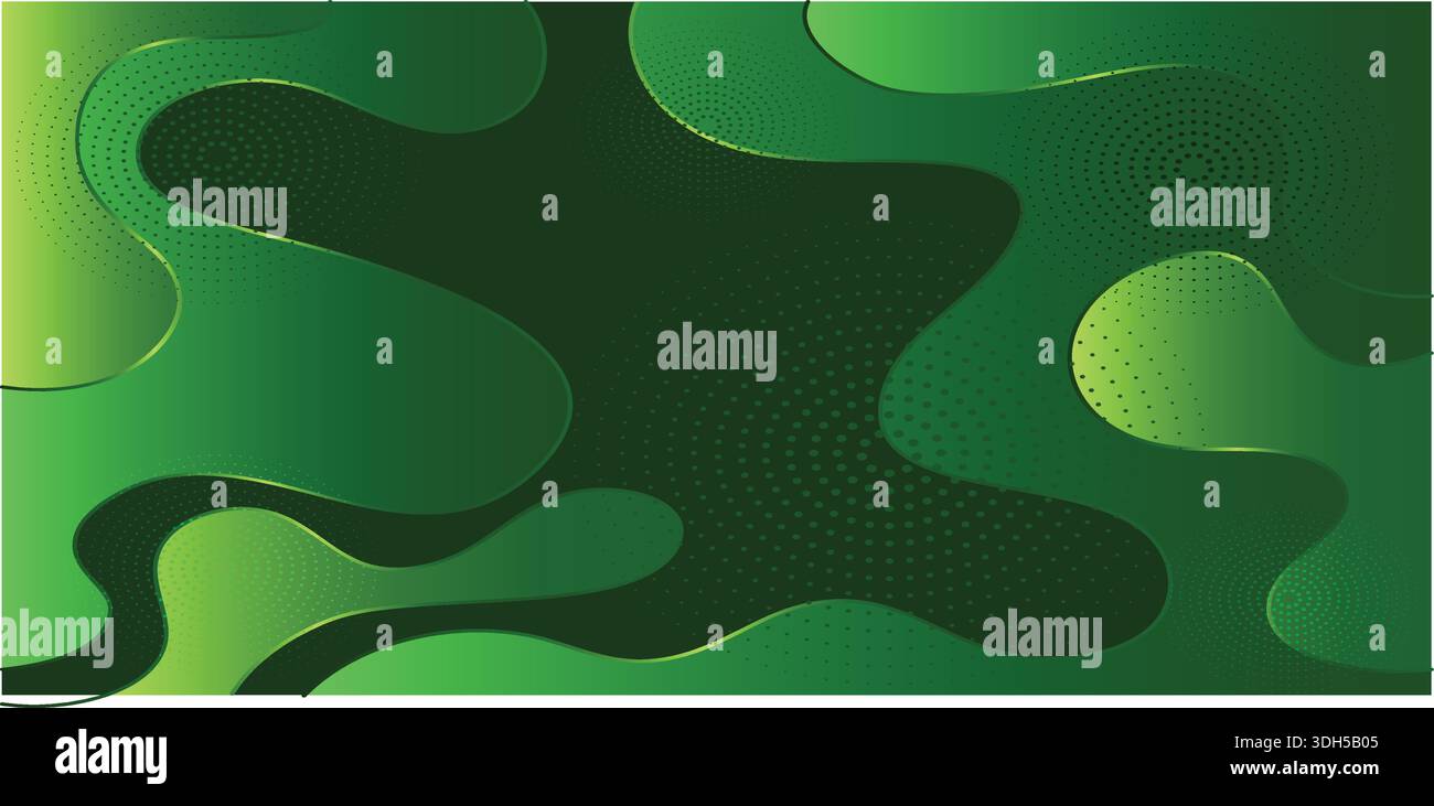 Flowing shapes in neon green Stock Vector Images - Alamy