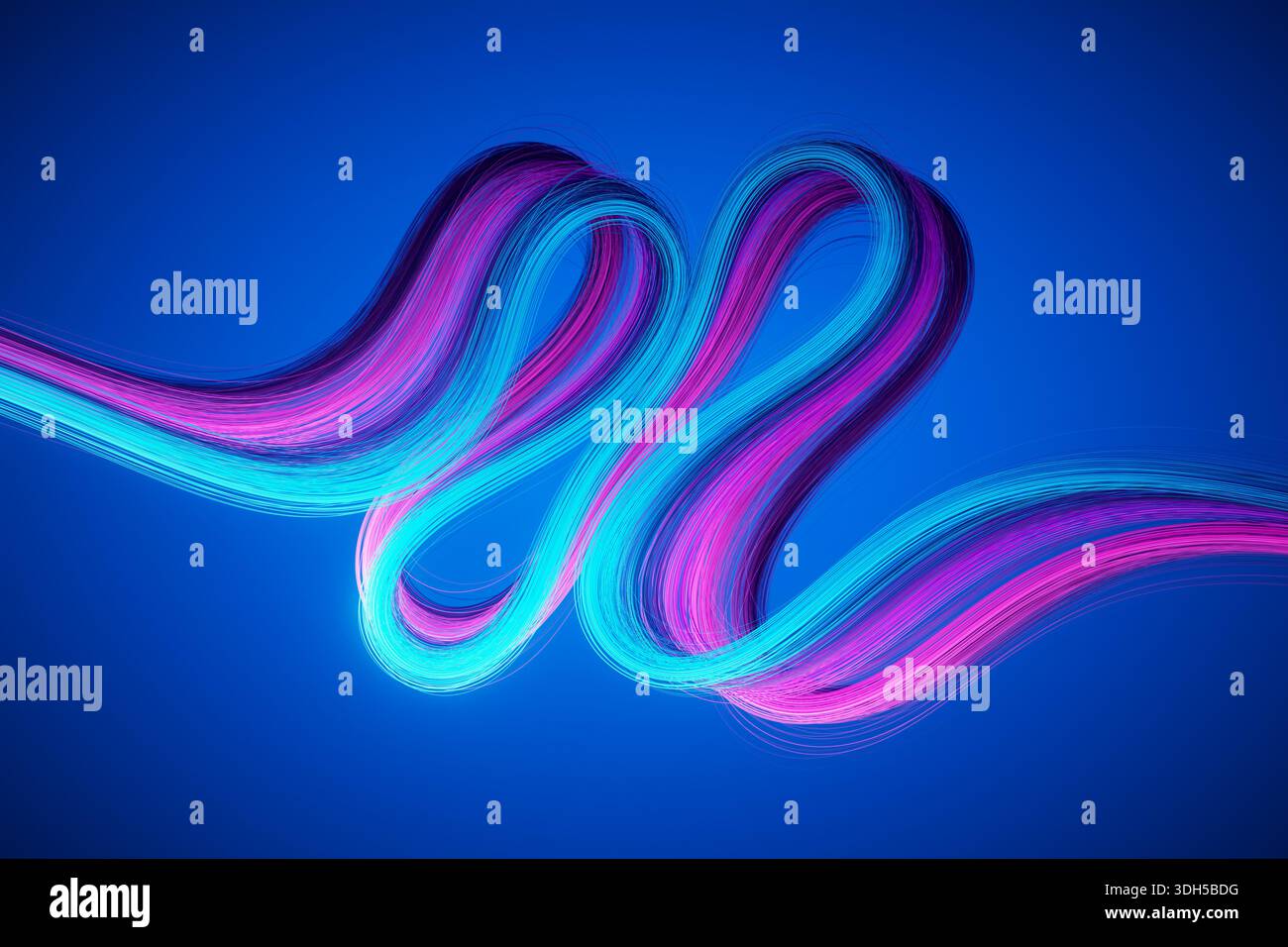 Blue curves intertwining hi-res stock photography and images - Alamy