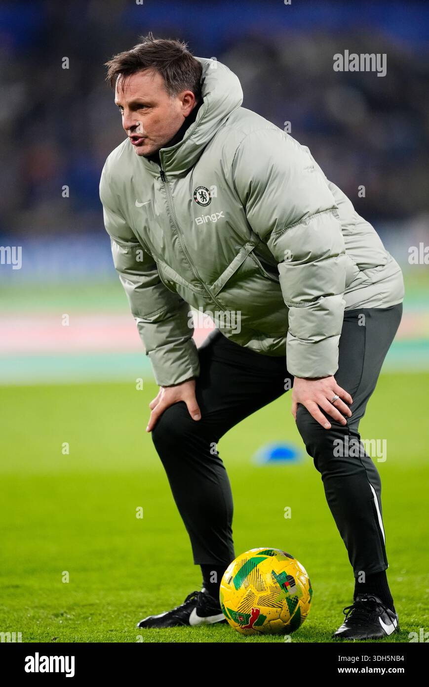 Chelsea assistant manager Justin Walker before the Carabao Cup semi ...
