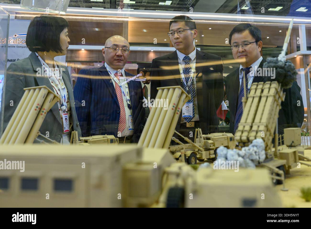 Doha, Qatar. 19th Jan, 2026. Attendees visit the the Doha International ...