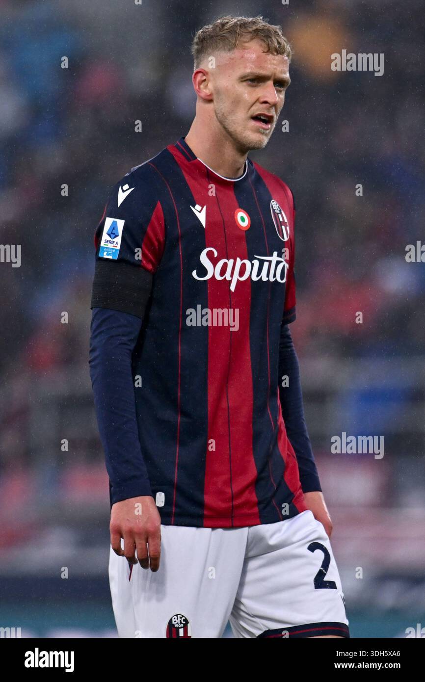 Bologna FC's defender Emil Holm during Bologna FC vs ACF Fiorentina ...