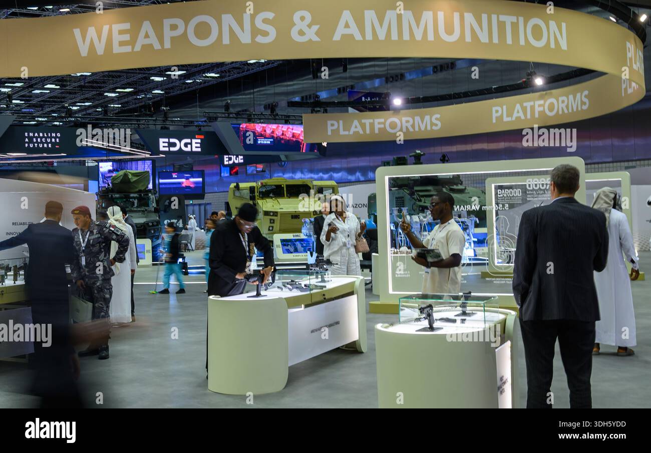 Doha, Qatar. 19th Jan, 2026. Attendees visit the Doha International ...