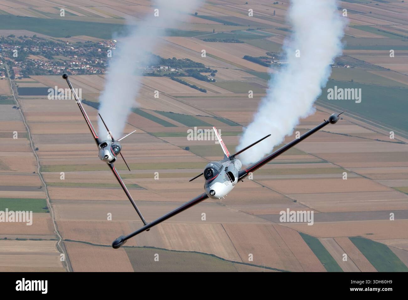 Two Soko G-2A Galeb jet trainer aircraft of the Aeronautic Association ...