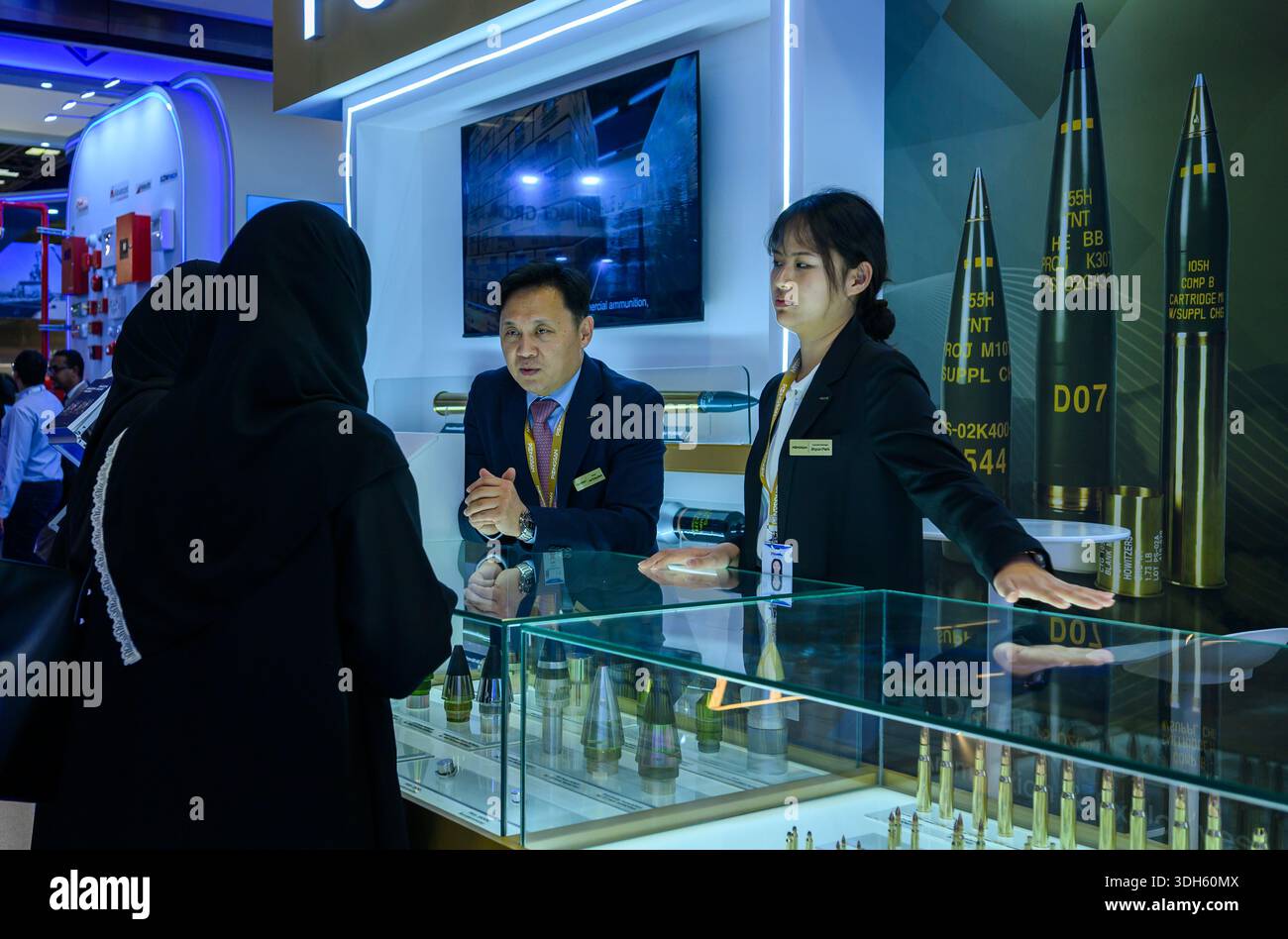 Doha, Qatar. 19th Jan, 2026. Attendees visit the the Doha International ...