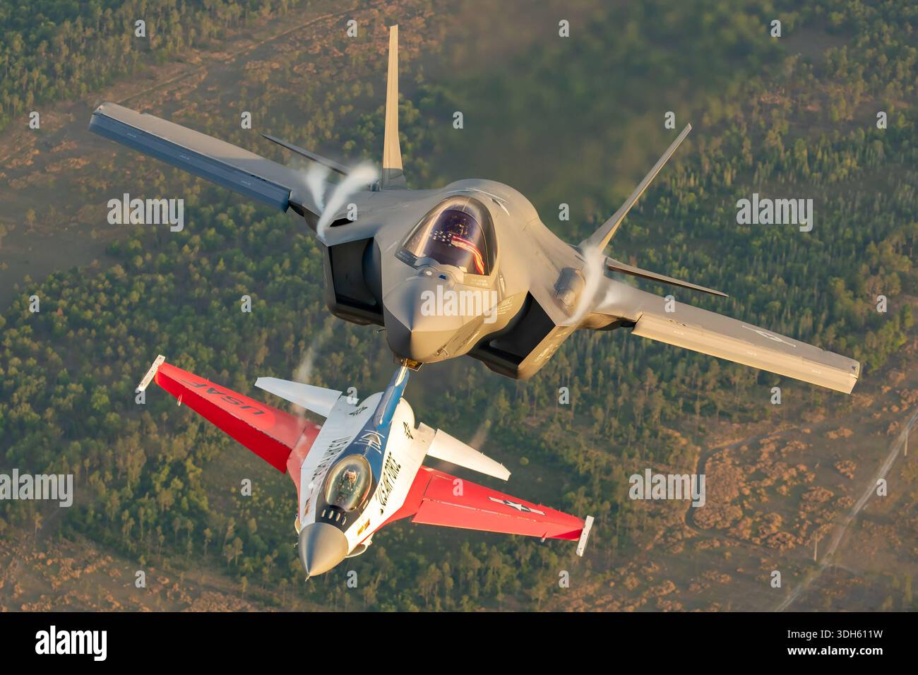 This image captures a U.S. Air Force Lockheed Martin F-35A Lightning II ...