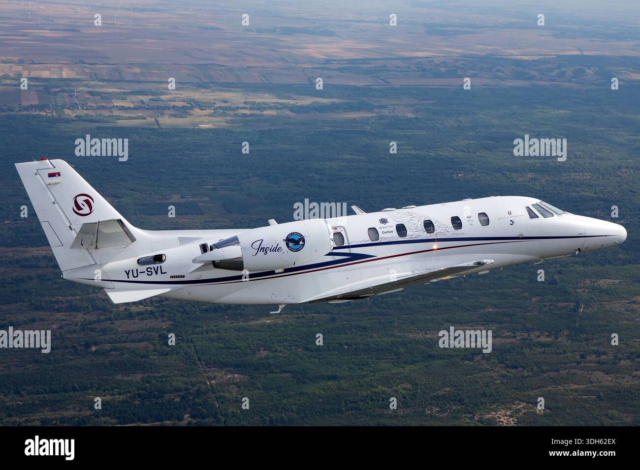 The Cessna 560XL Citation XLS, registration YU-SVL and serial number ...