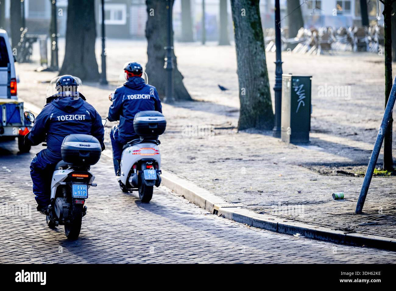 THE HAGUE - Monitoring the scooter. ROBIN UTRECHT /ANP netherlands out ...