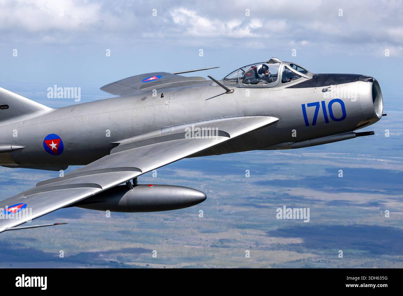 The PZL-Mielec Lim-5, Polish MiG-17 variant registered N1710, serial ...