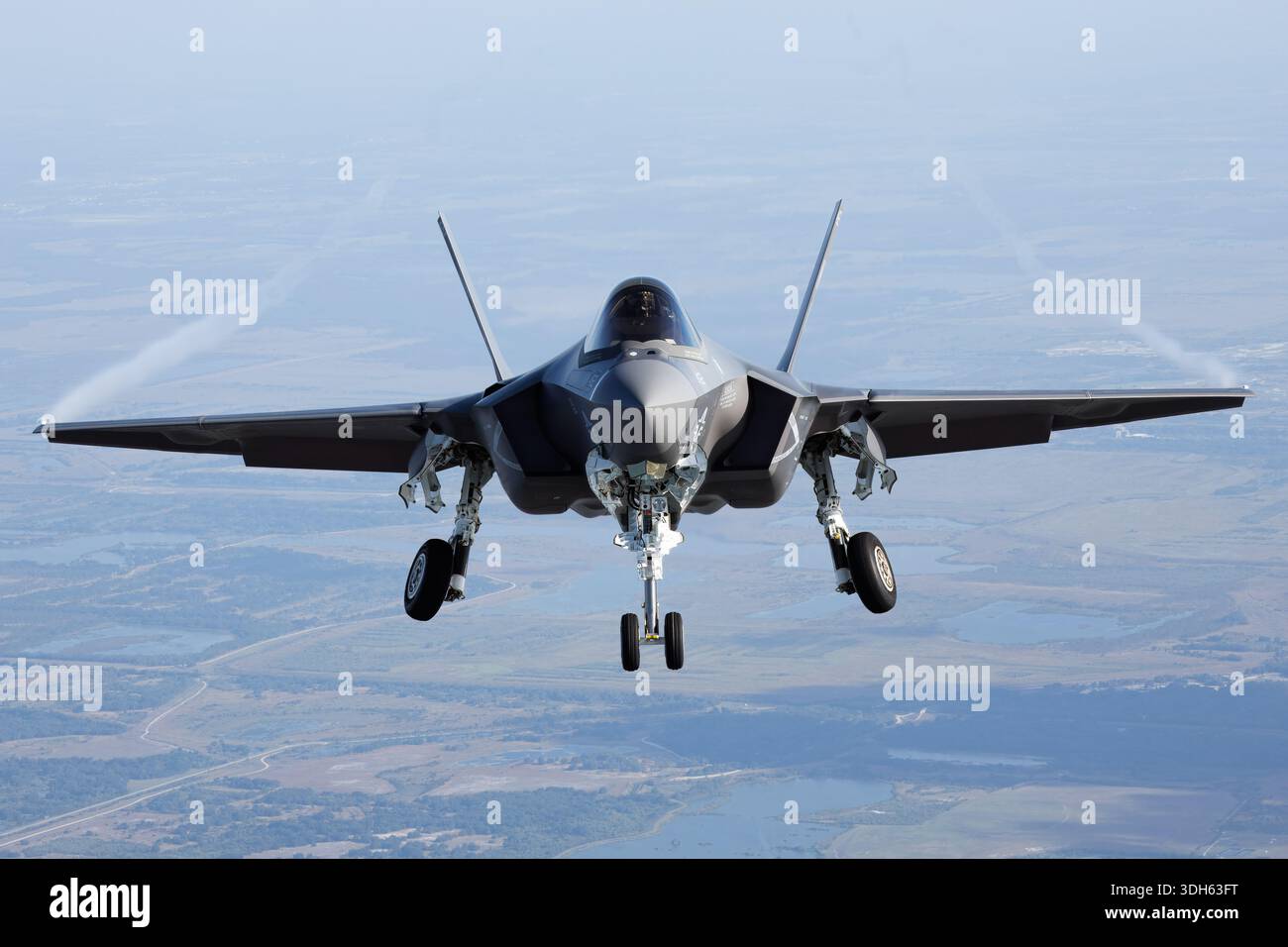 The U.S. Navy Lockheed Martin F-35C Lightning II NJ-452, flown by VFA ...