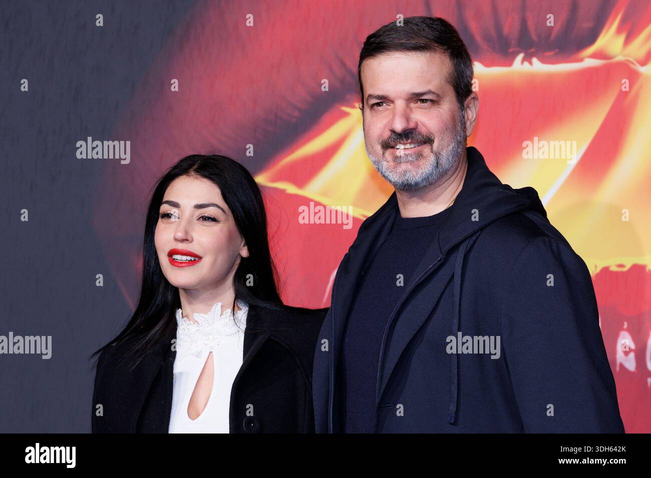 Rome, Italy. 19th Jan, 2026. Dalila and Andrea Stramaccioni attend the ...