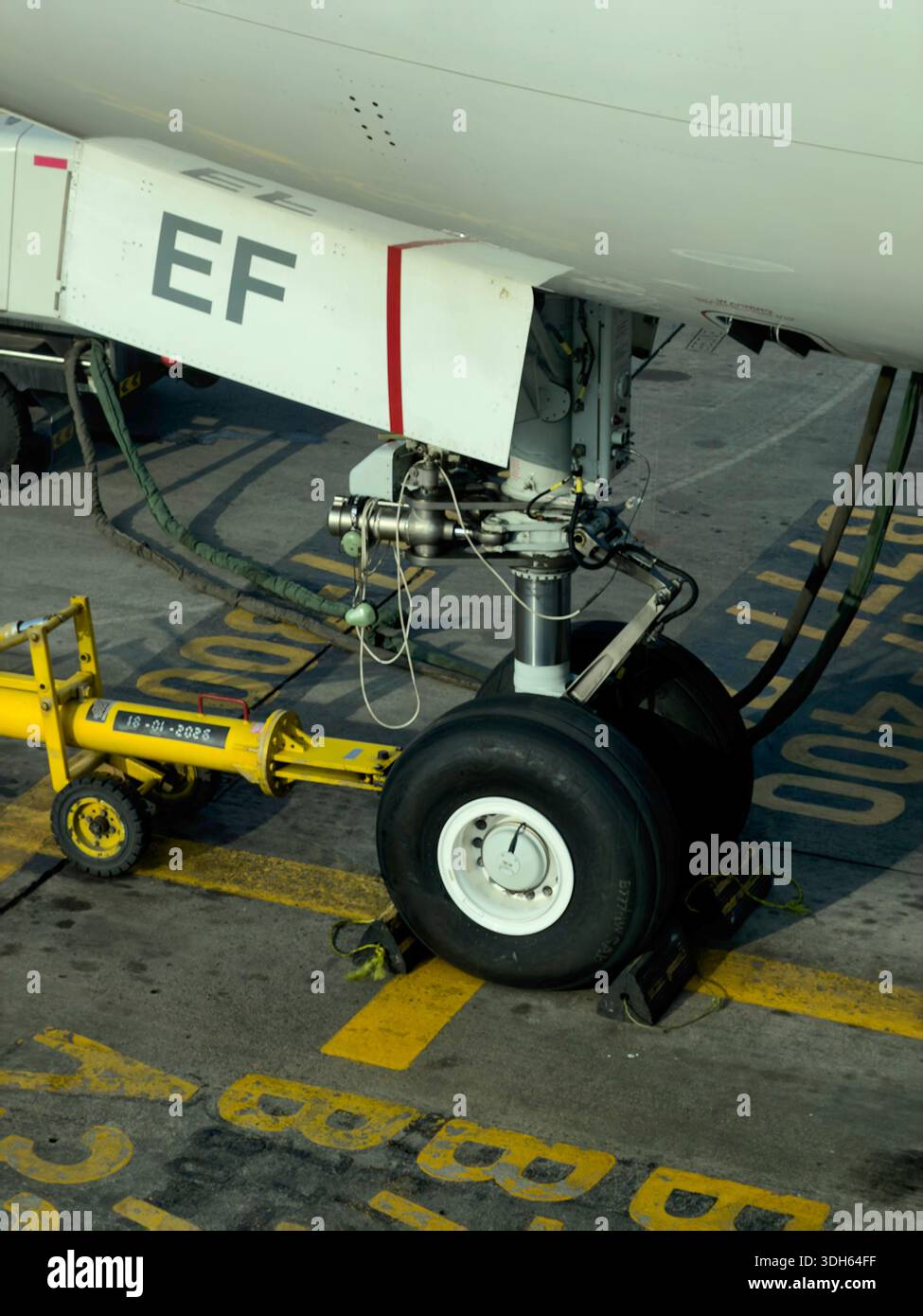 Karachi, Pakistan - January 05, 2026: Close up view of an aircraft nose ...