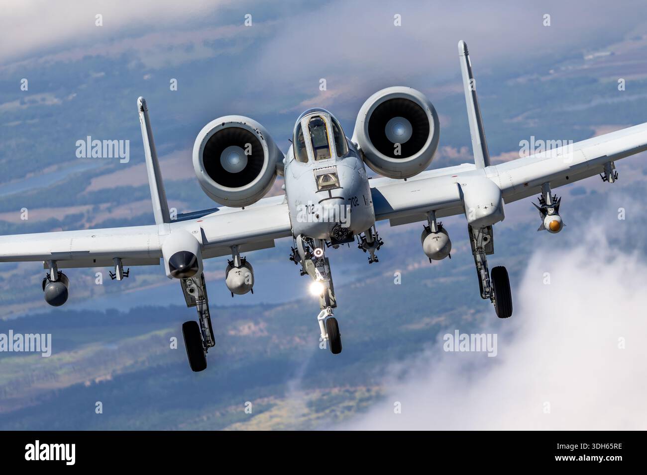The U.S. Air Force A-10 Thunderbolt II, Warthog, registration 78-0702 ...