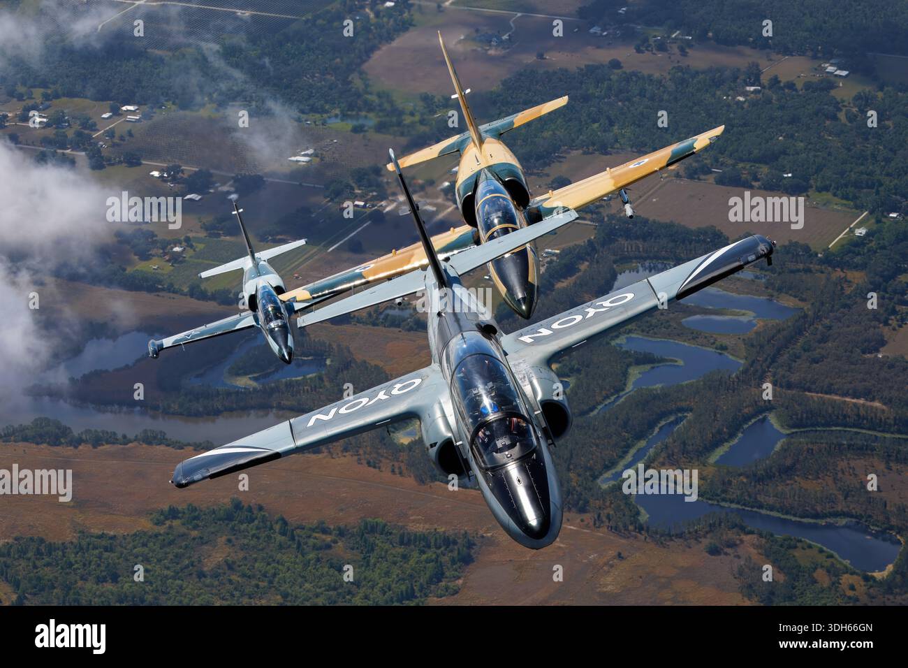 Three aircraft are shown in formation at Sun 'n Fun Aerospace Expo 2025 ...