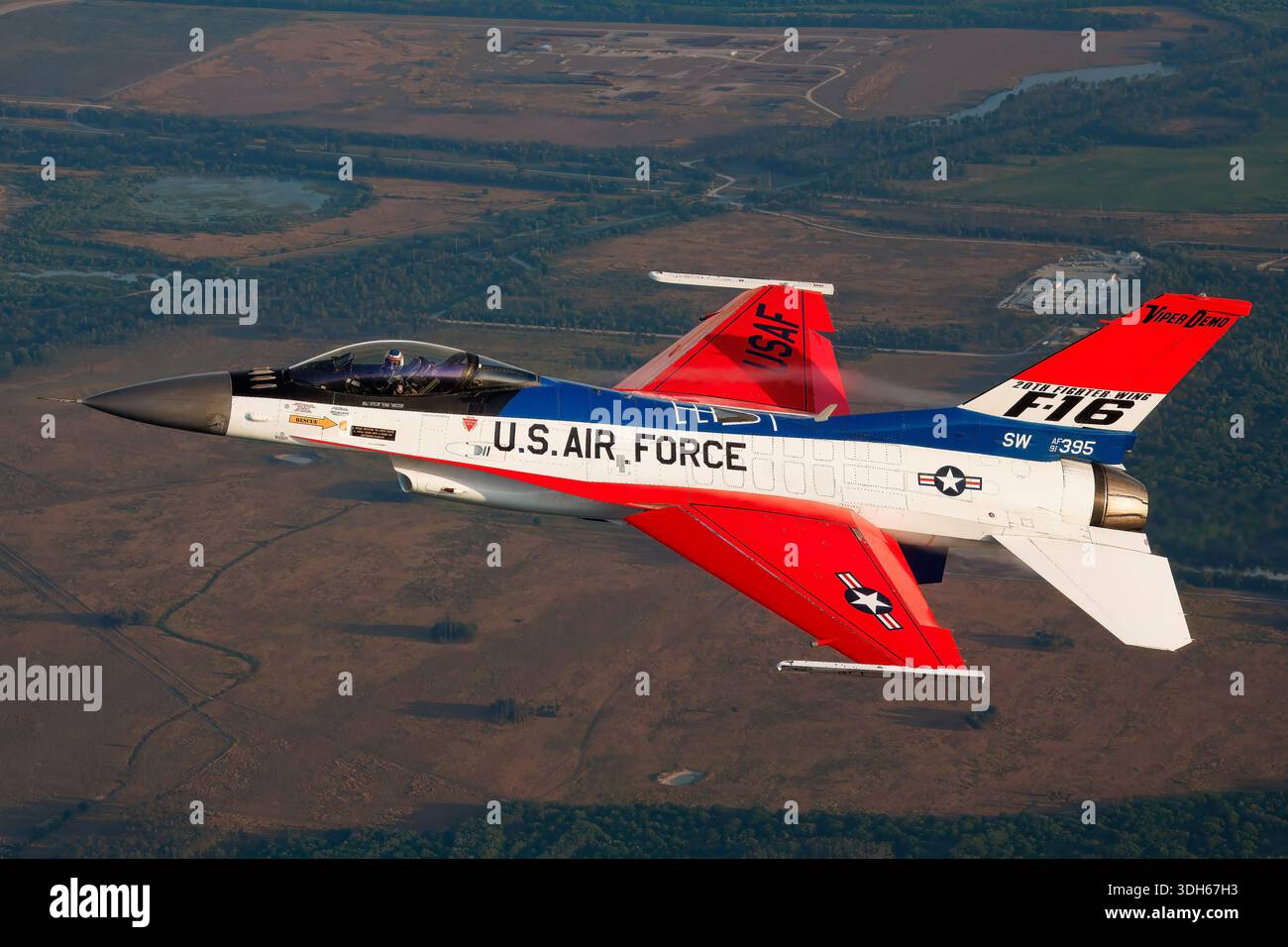 The F-16C Fighting Falcon, Reg. 91-0395, Serial No. CC-93, operated by ...