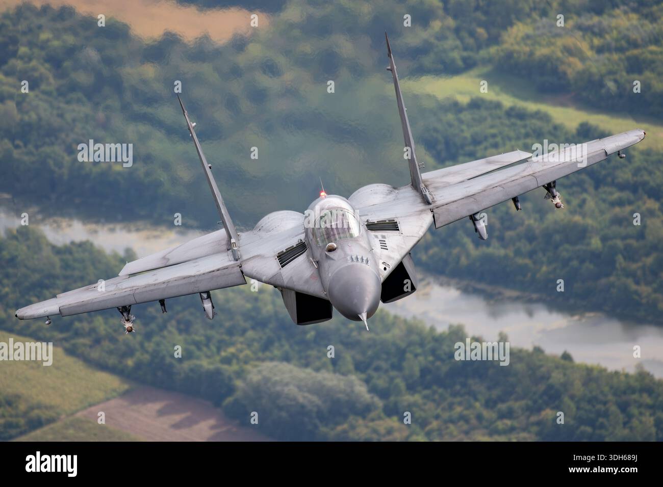 A Serbian Air Force Mikoyan-Gurevich MiG-29 fighter aircraft is shown ...