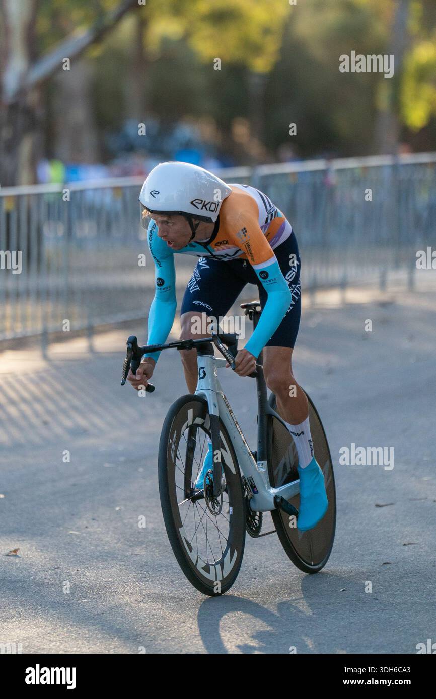 Adelaide, Australia. 20th Jan, 2026. George Bennett (101 Nsn Cycling ...