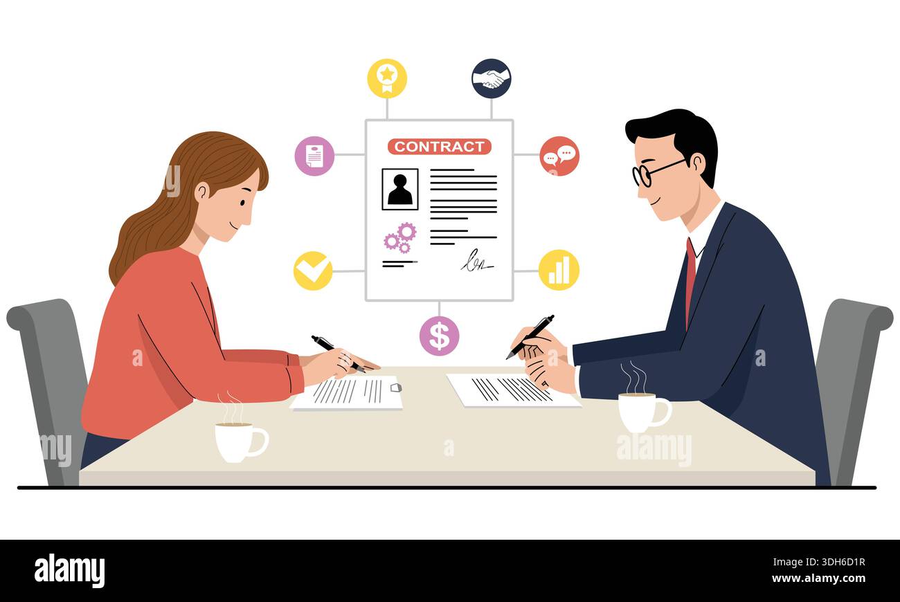 Business people discussion woman Stock Vector Images - Alamy