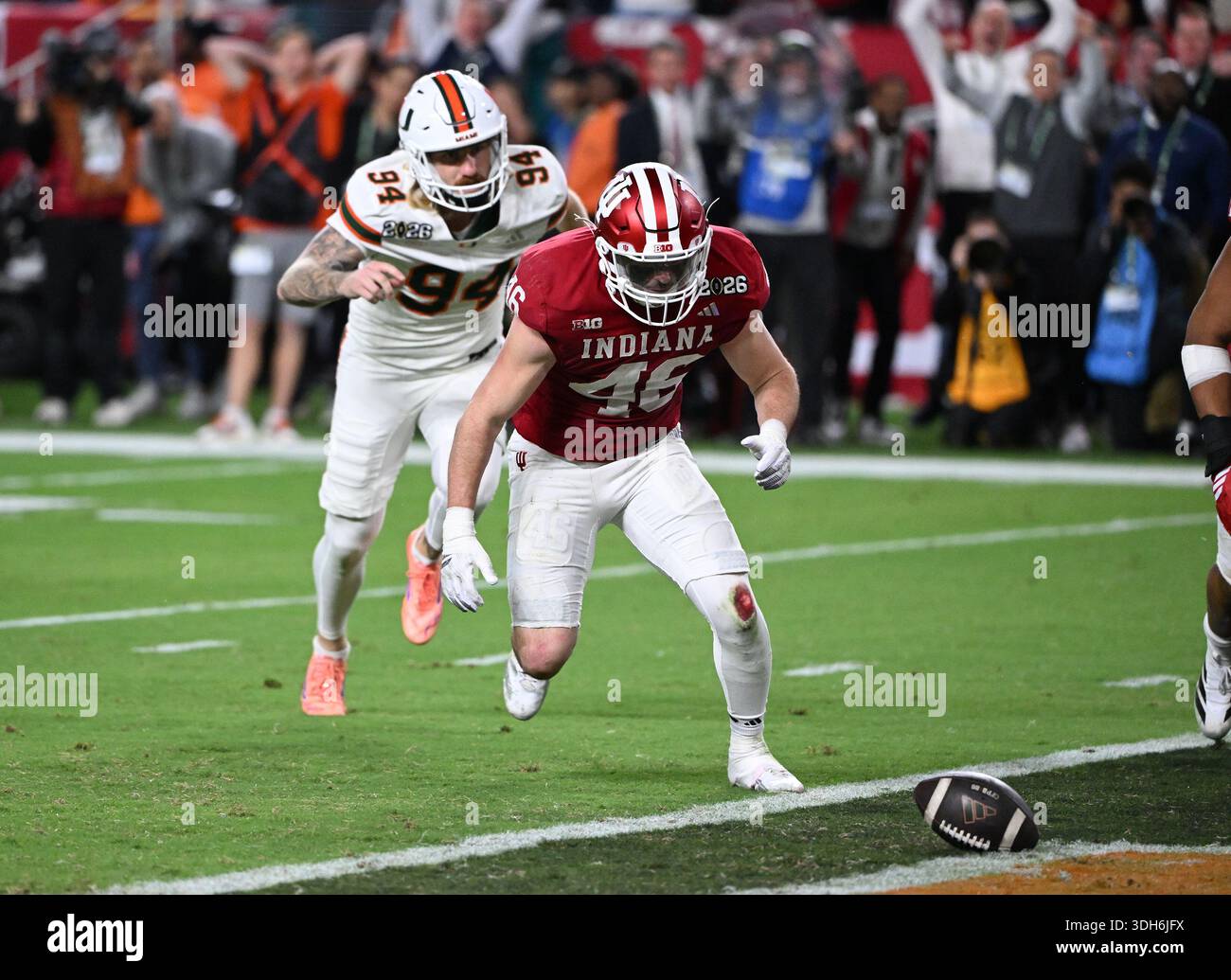 Miami, United States. 19th Jan, 2026. Indiana Hoosiers # 46 Isaiah ...