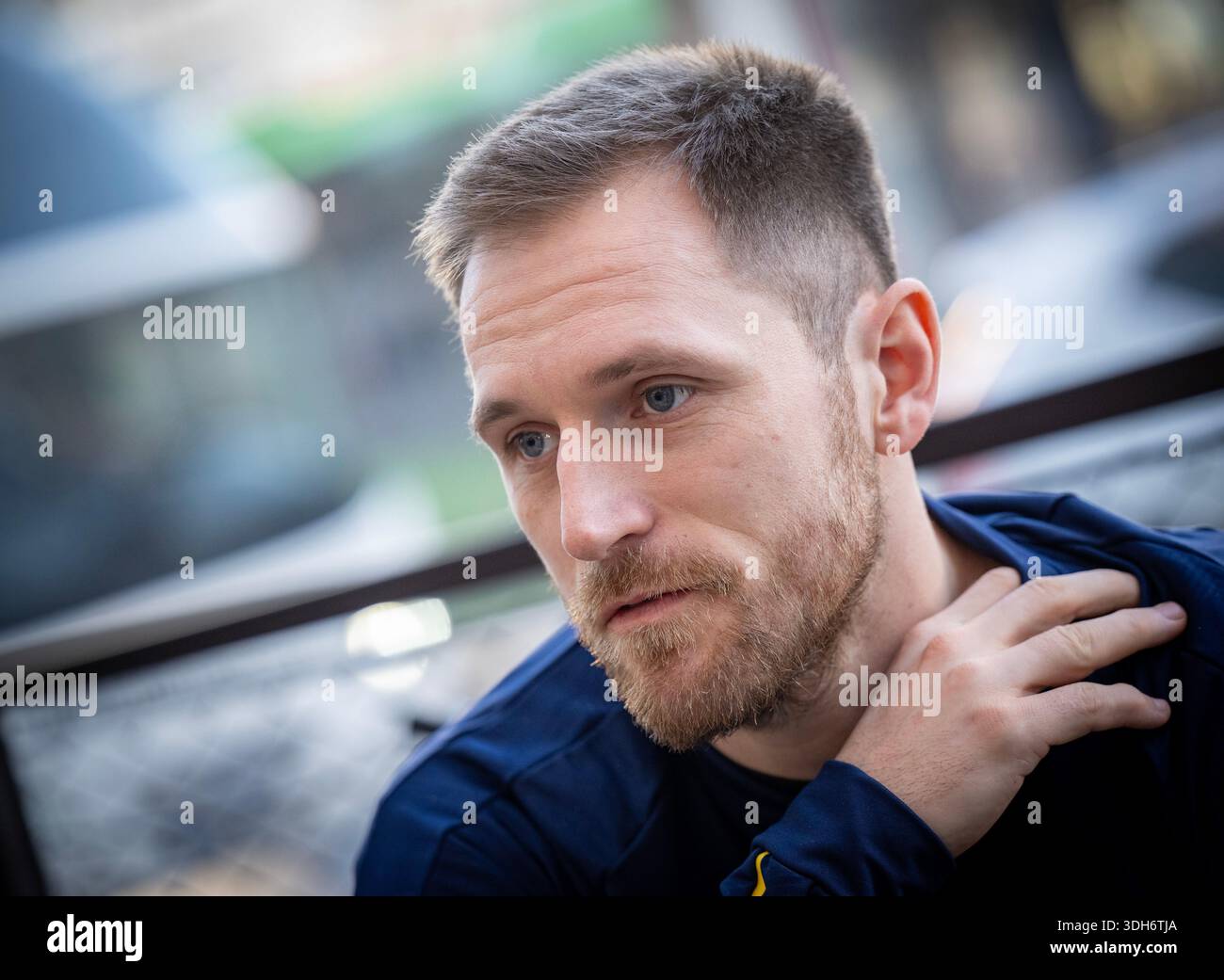 MALMÖ, SWEDEN 2026-01-20Albin Lagergren at Tuesday's press conference ...