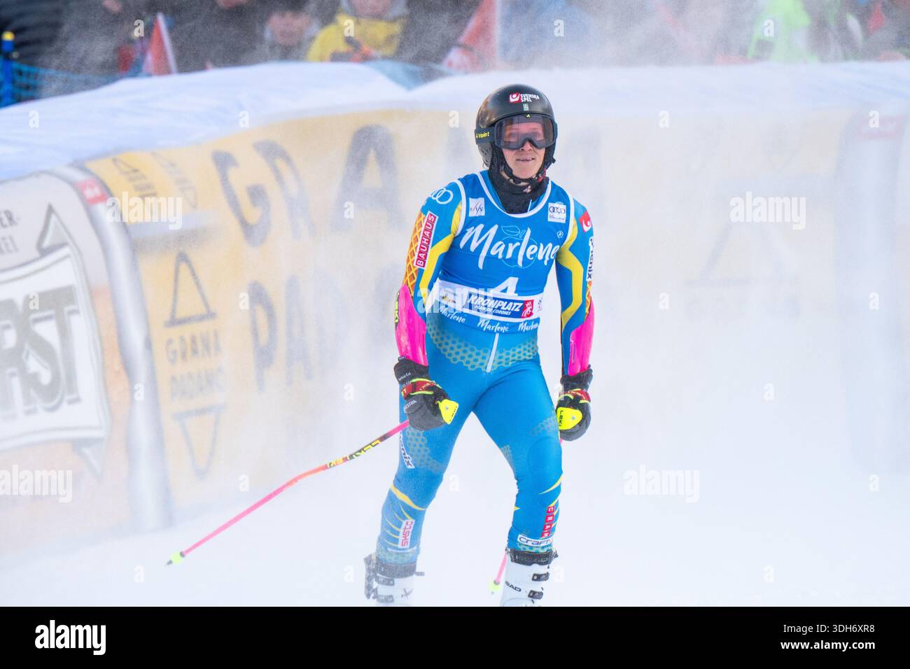 Kronplatz, Italy. 20th Jan, 2026. Sara Hector (SWE) ending the giant ...
