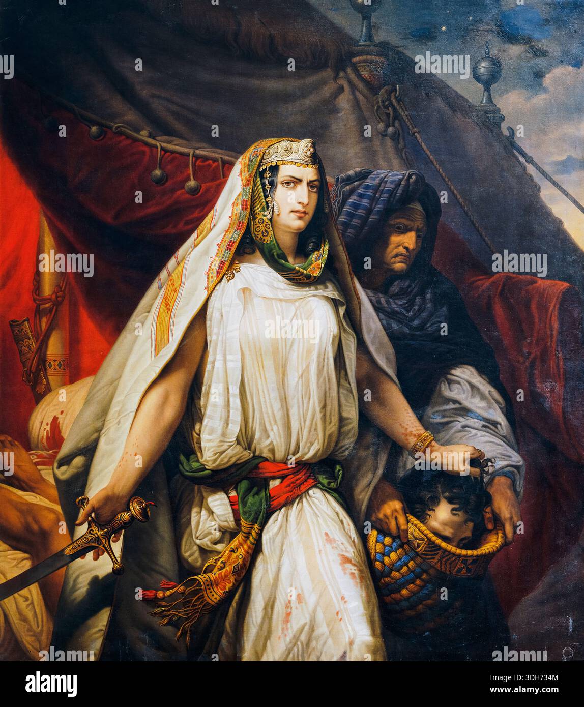 Johann Peter Krafft, Judith with the head of Holofernes, painting in ...