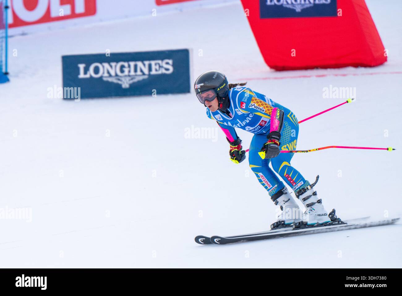 Kronplatz, Italy. 20th Jan, 2026. Sara Hector (SWE) ending the giant ...