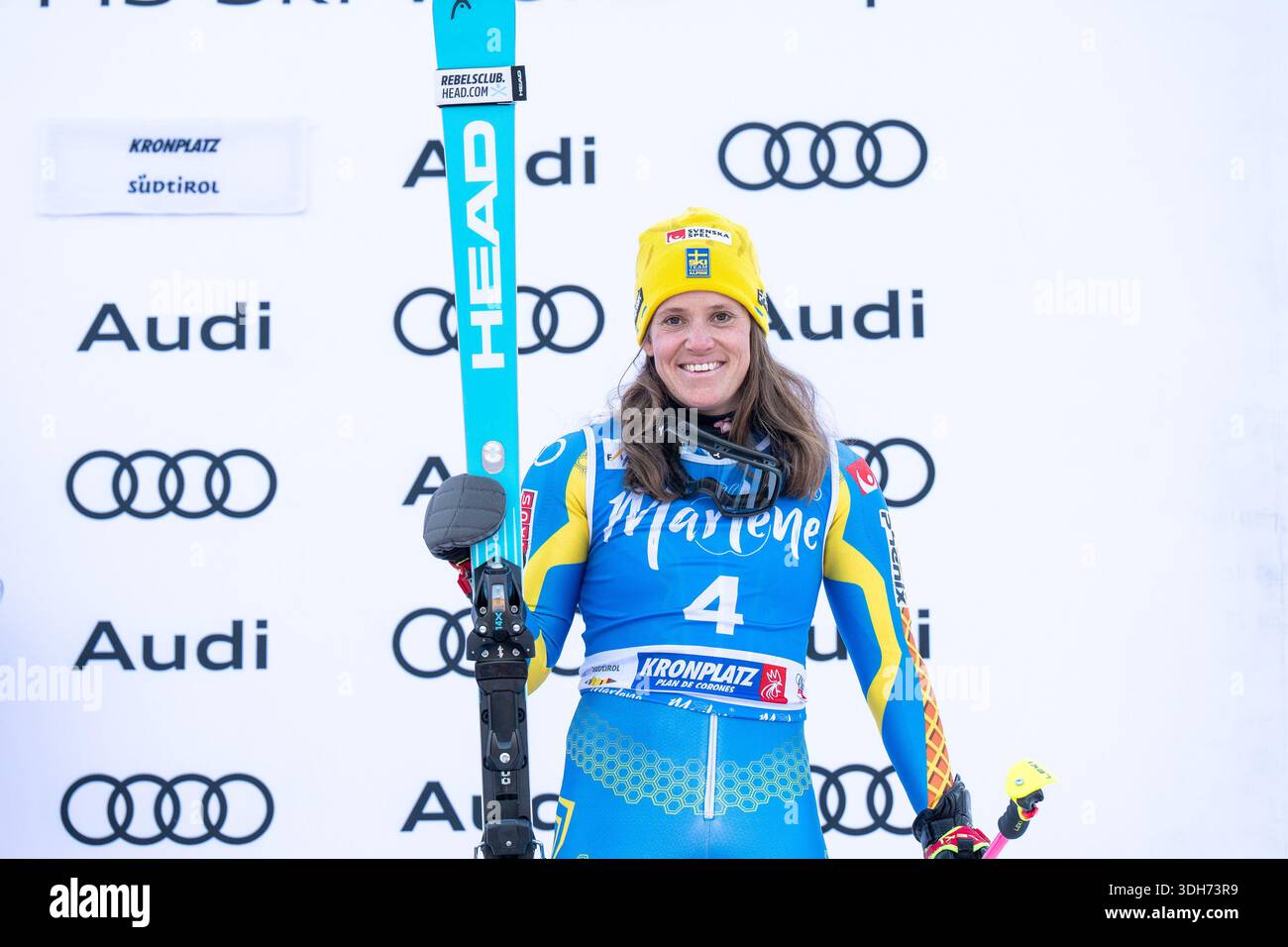 Kronplatz, Italy. 20th Jan, 2026. Sara Hector (SWE) on the podium ...