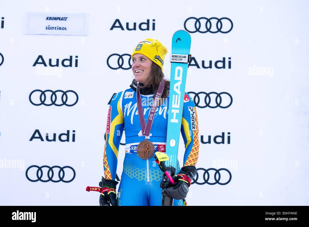 Kronplatz, Italy. 20th Jan, 2026. Sara Hector (SWE) on the podium ...