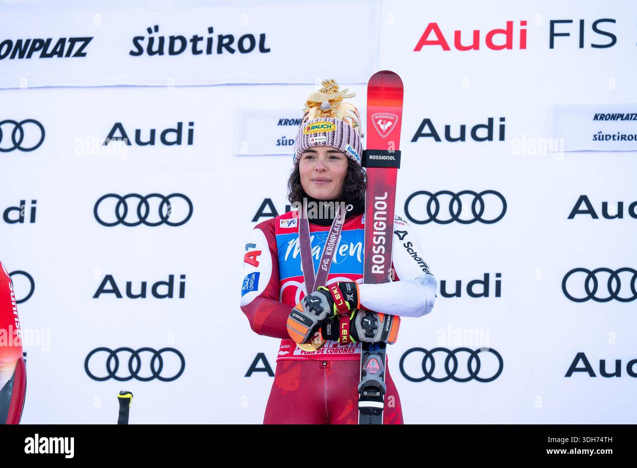 Kronplatz, Italy. 20th Jan, 2026. Julia Scheib (AUT) on the podium ...