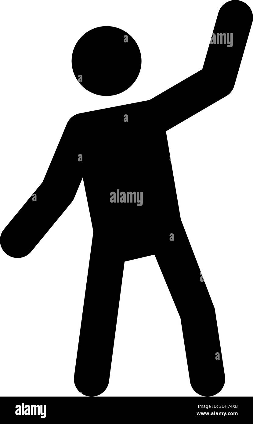 Human figure waving hand hi-res stock photography and images - Alamy