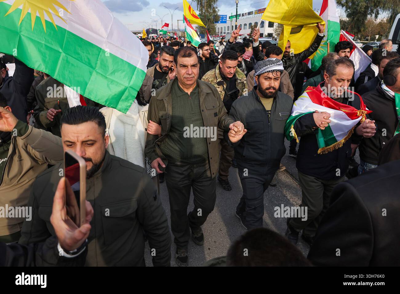 Erbil, Kurdistan Region, Iraq. 20th Jan, 2026. ERBIL IRAQ Mass ...